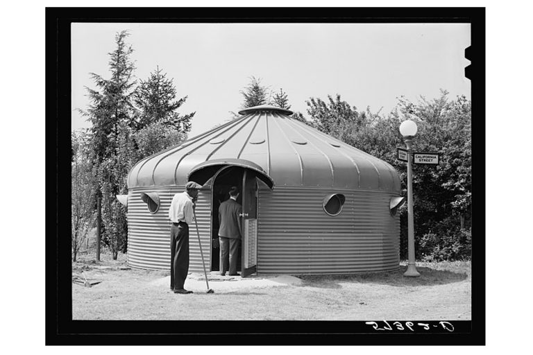 A 1940s version of the Dymaxion House designed by Richard Buckminster ...